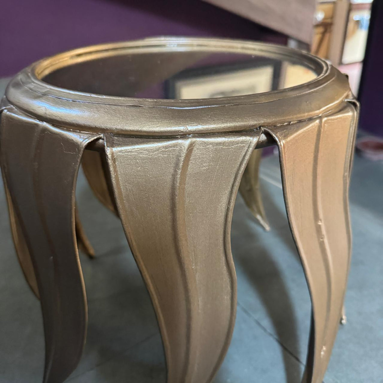 Glam Gold Mirror Top table : Aaima 33 — Khojcrafts