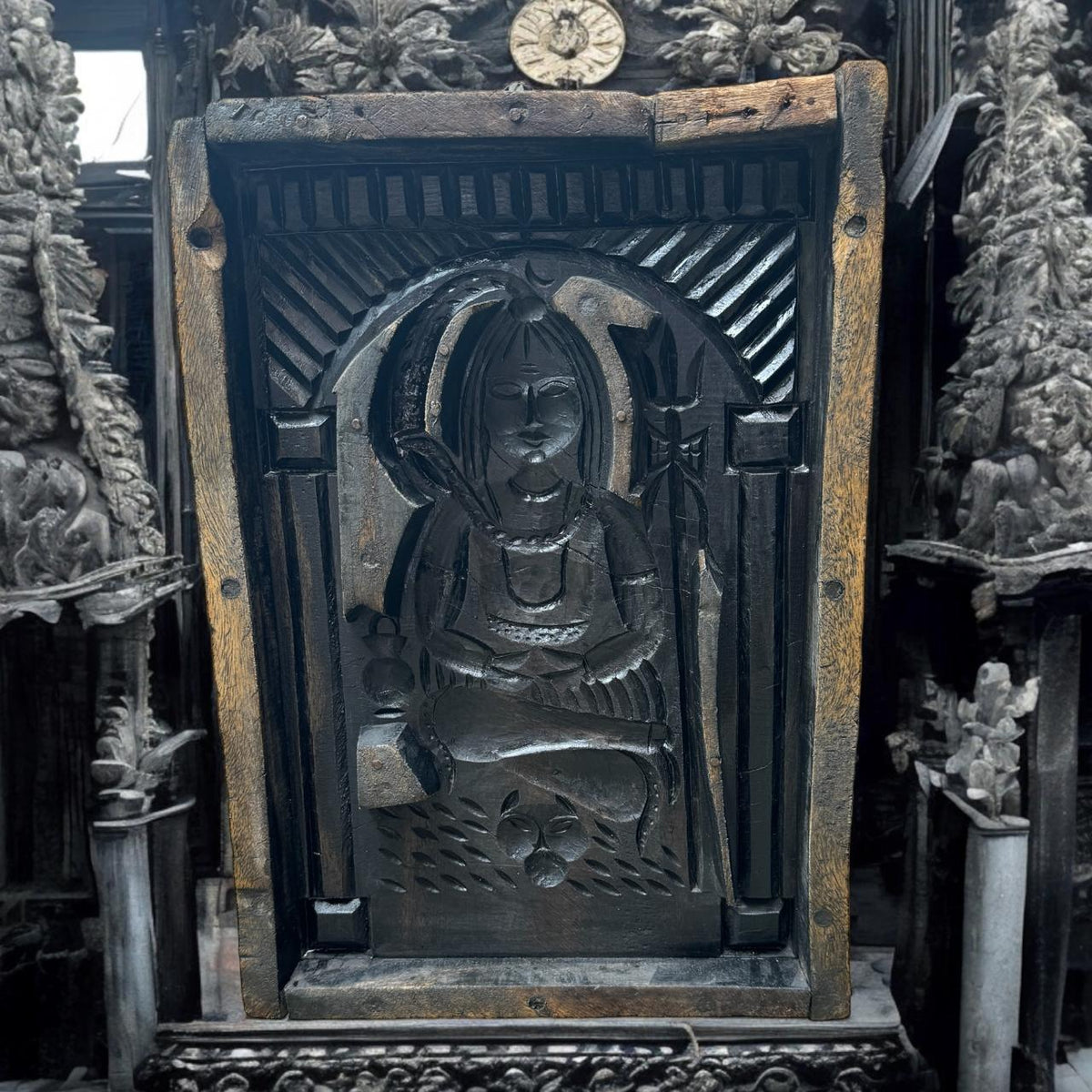 Wood cut Shiv: Aadidev 1 — Khojcrafts