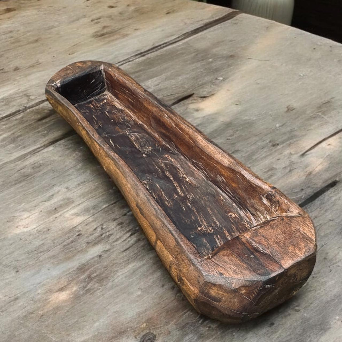 Raw wood Rustic planter : Burhan - 16 ( 2 feet) — Khojcrafts