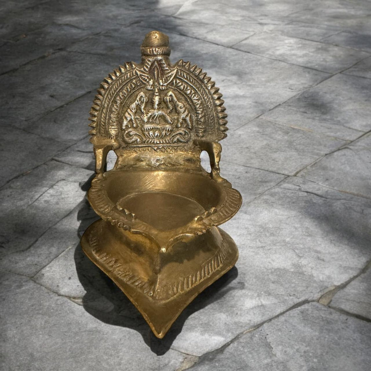 Vintage Brass diya: 9 — Khojcrafts