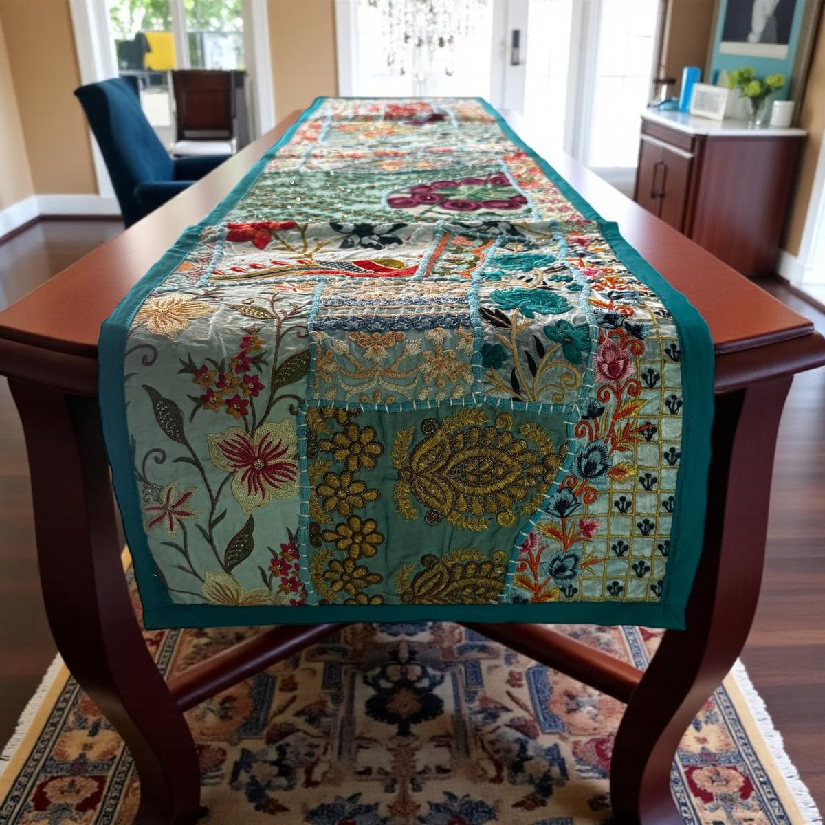 Embroidered Table Runner : Kasheeda 9 — Khojcrafts
