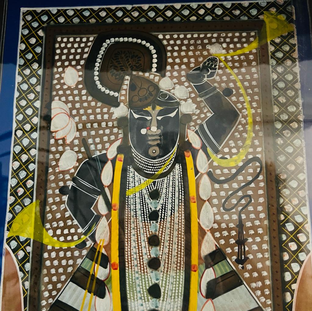 Shrinathji Pichwai Painting- Vintage frame best suited for the walls of ...