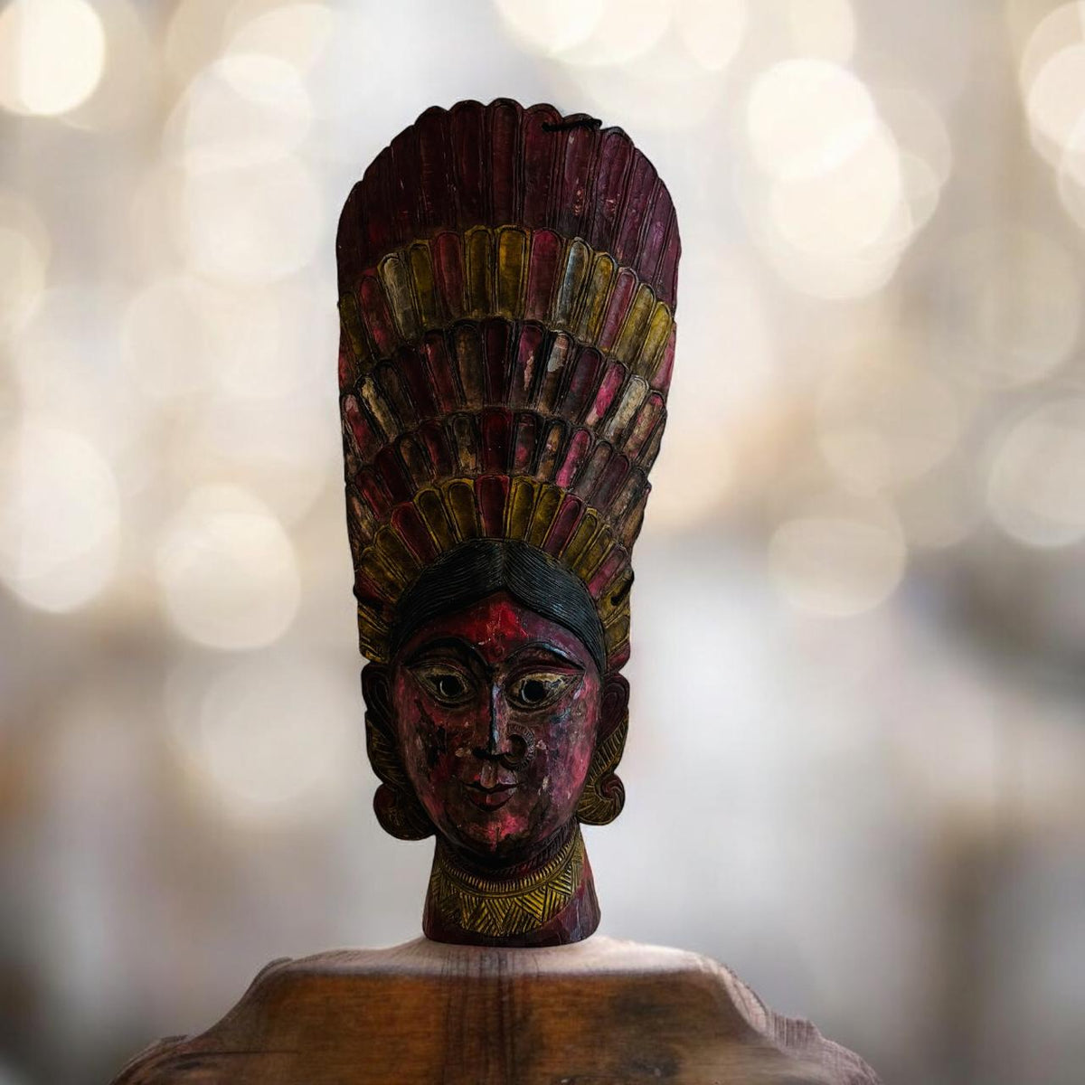 Vintage Devi Mask 1 : Large — Khojcrafts