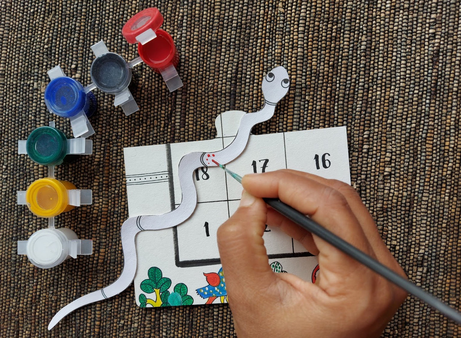 DIY Snakes & Ladder kit- Gond — Khojcrafts