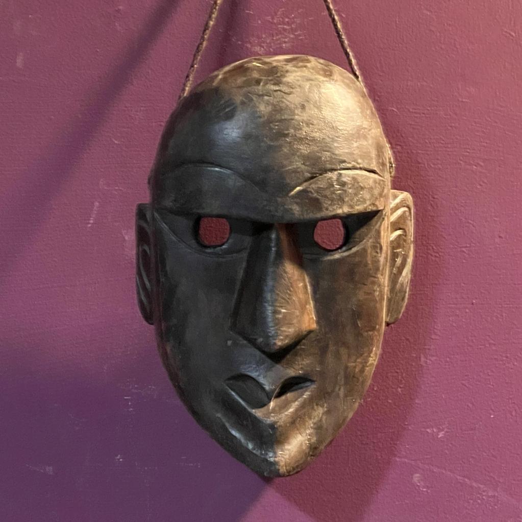 Mukhauta 2 : Vintage Wooden Mask ( 10 inches) — Khojcrafts