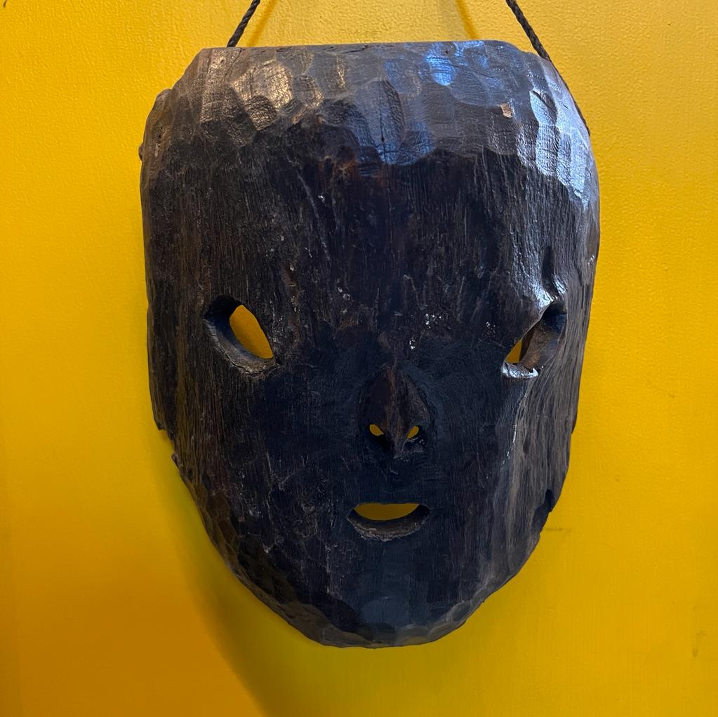 Mukhauta 3 : Vintage Wooden Mask (12.5 inches) — Khojcrafts