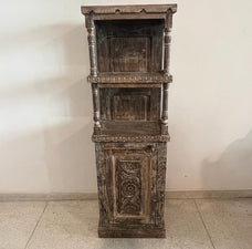 Tall, Slender Wooden Cabinet : Sajeela — Khojcrafts